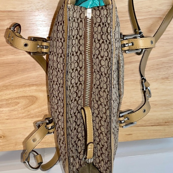 Coach | Bags | Authentic Coach Signature Jacquard Tote Bag Serial No ...